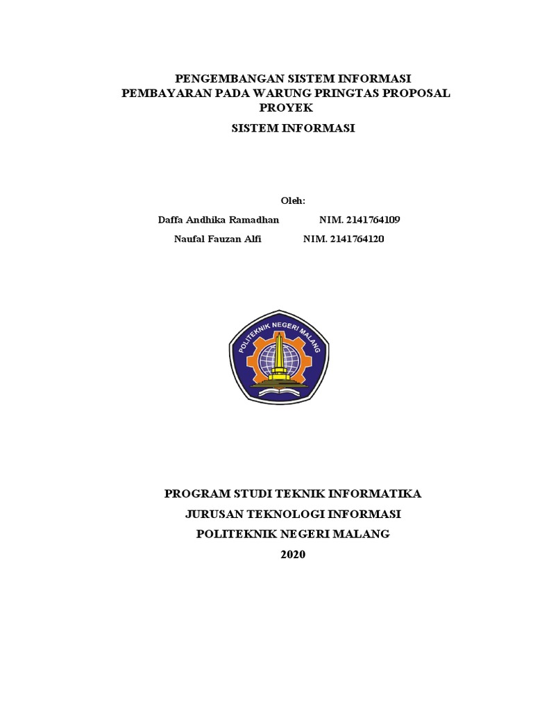 SIB-3B - Naufal & Daffa - Proposal Proyek SI | PDF