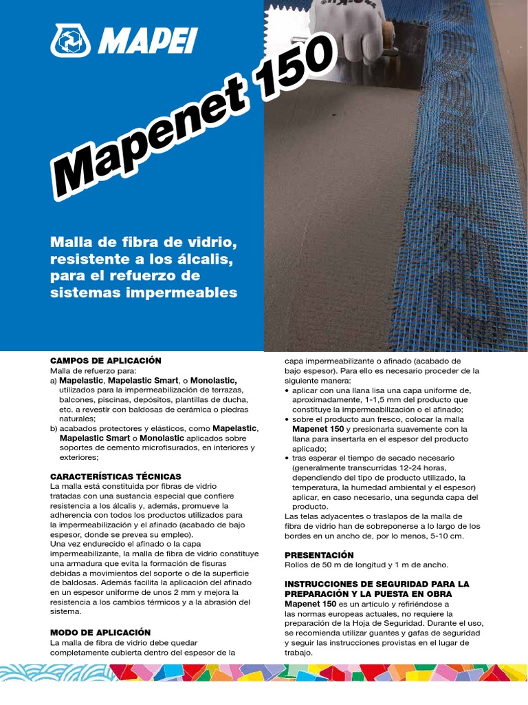Ficha Tecnica Mapenet | PDF | Lentes | Ingeniería de Edificación