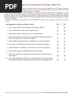 Dast (Test para Consumo de Drogas) | PDF | La dependencia de sustancias ...