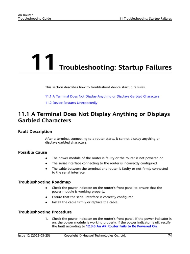 01-11 Troubleshooting Startup Failures | PDF | Booting | Troubleshooting