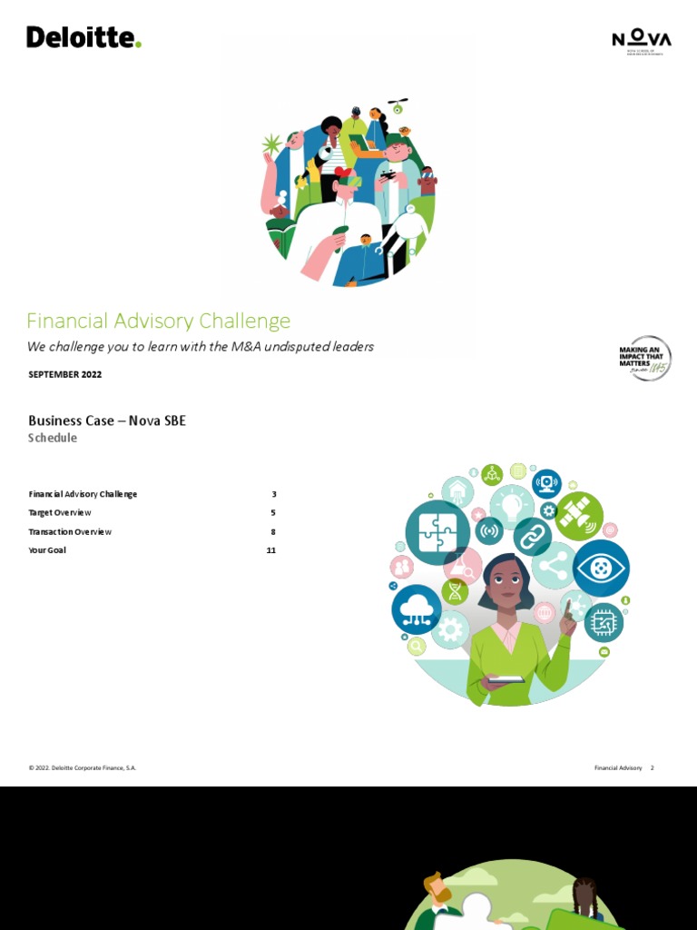 NOVA Business Case Deloitte FA Final | PDF | Equity (Finance) | Investing