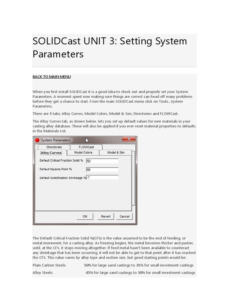 Solidcast Manual | PDF | Casting (Metalworking) | Heat Transfer