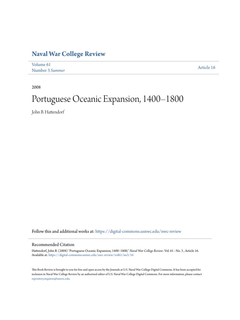 Portuguese Oceanic Expansion, 1400-1800 | PDF | Portugal