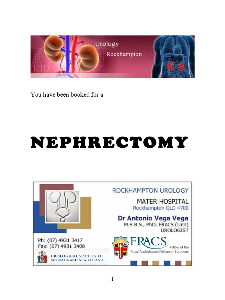 Nephrectomy | PDF | Medical Specialties | Clinical Medicine