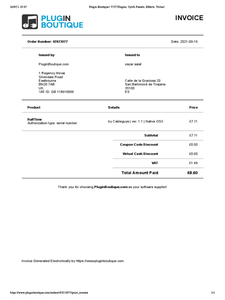 Plugin Boutique - VST Plugins, Synth Presets, Effects, Virtual | PDF | Marketing | Accounting