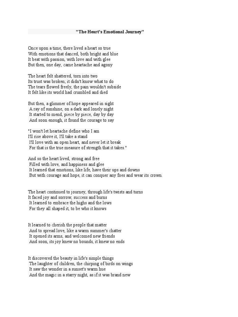 The Heart Poem | PDF