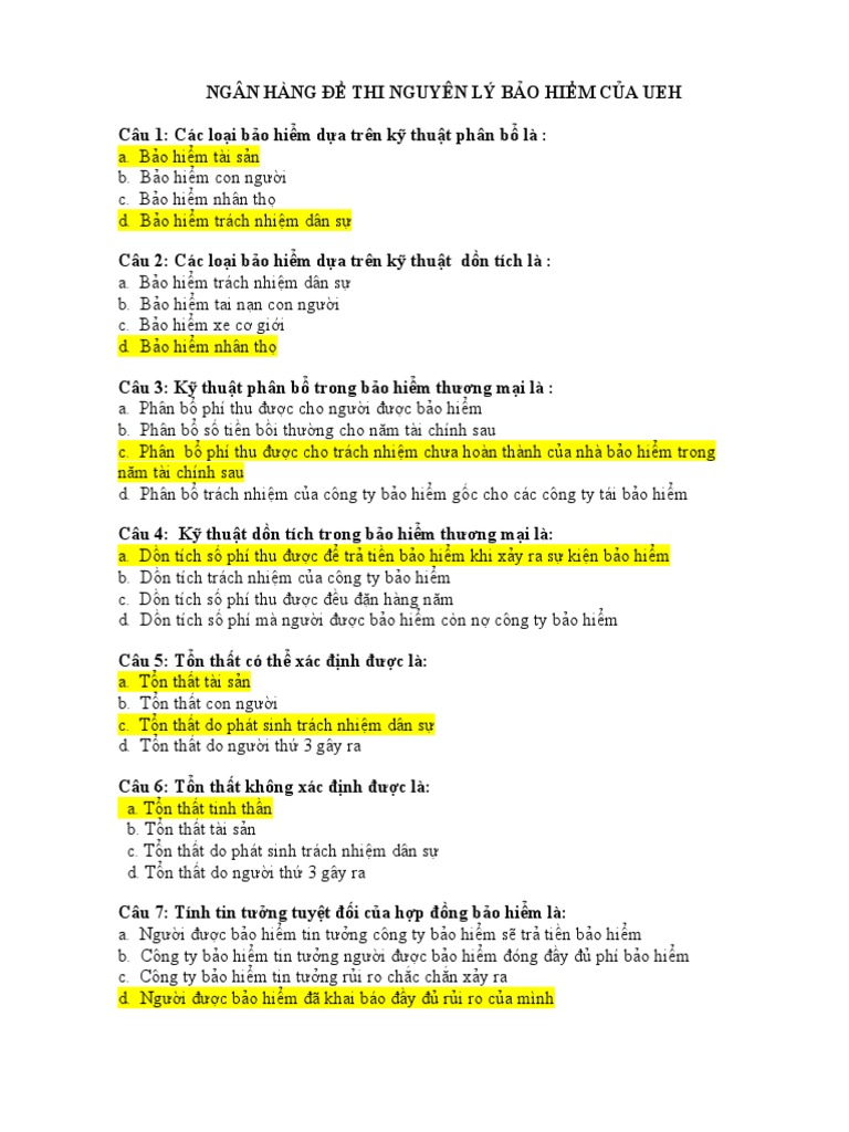 Trắc Nghiệm Nlbh | PDF