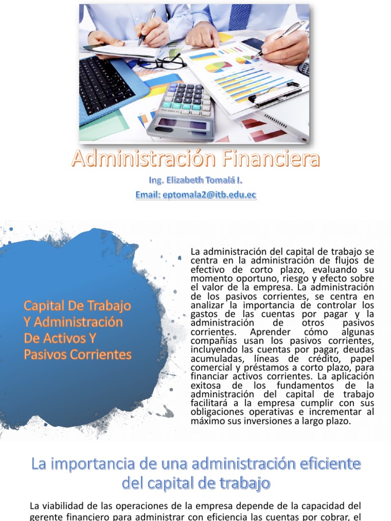 Capital de Trabajo y Apalancamiento Financiero | PDF | Capital de trabajo | Apalancamiento ...