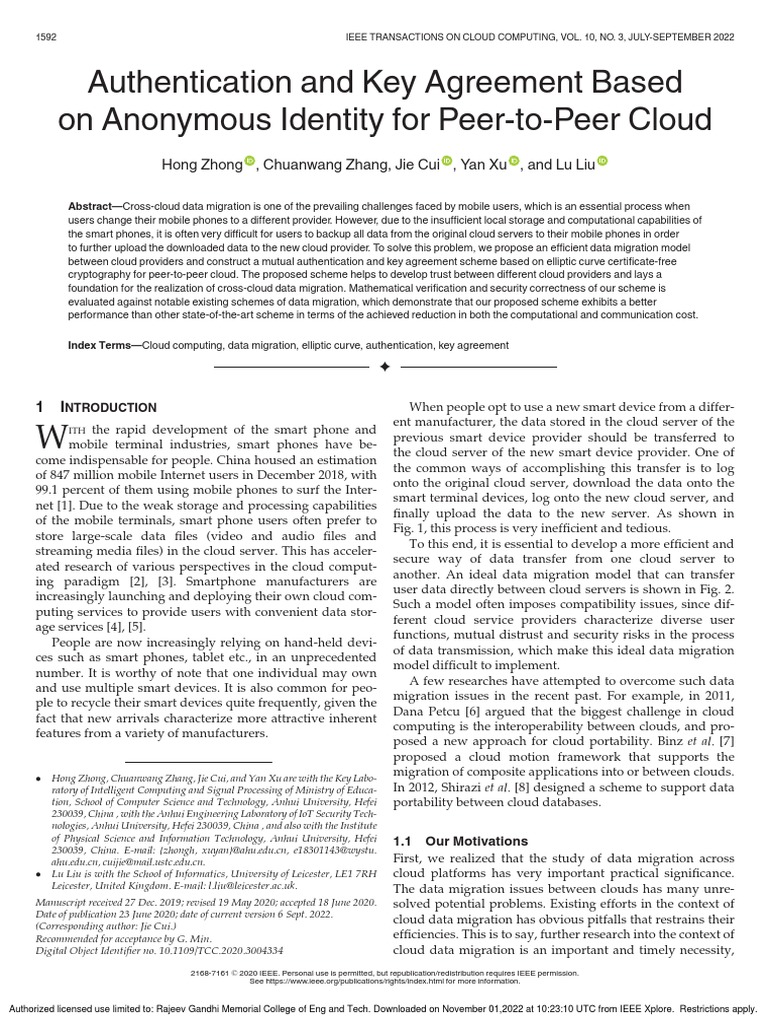 Authentication And Key Agreement Based On Anonymous Identity For Peer