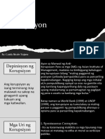 Korapsyon: Ano Nga Ba Ang Korapsyon? | PDF