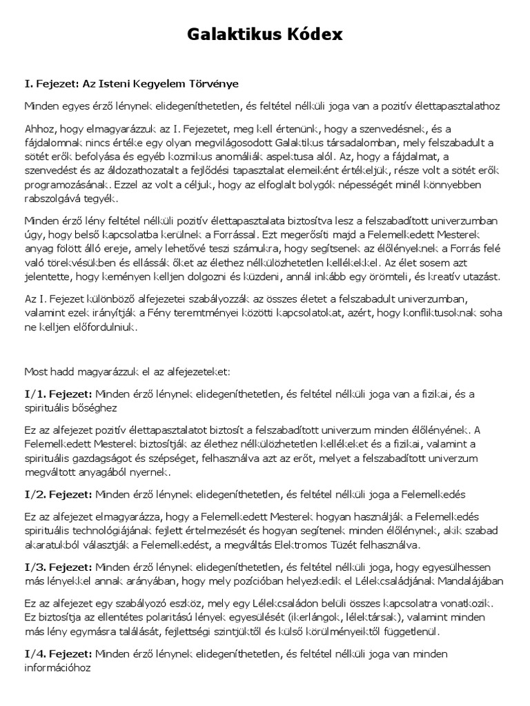Galaktikus Kódex | PDF