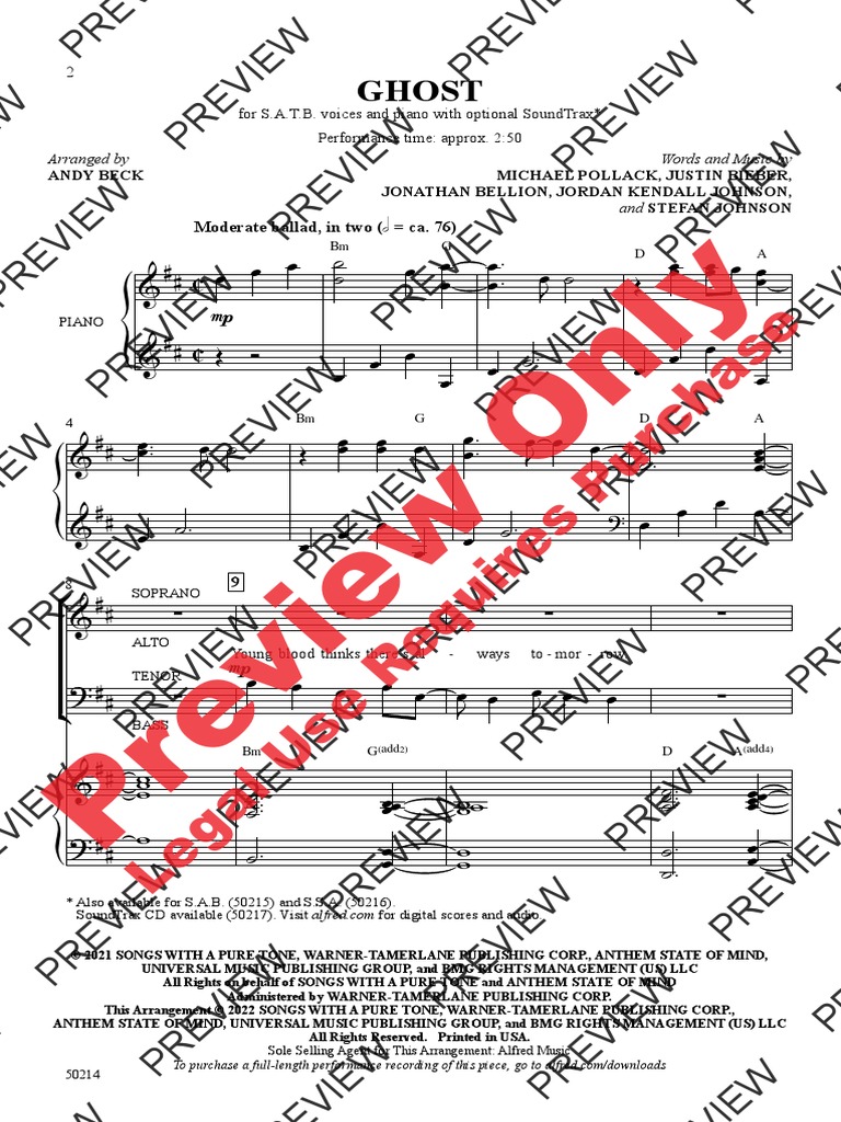 Chase: Ghost | PDF | Elements Of Music | Musical Compositions