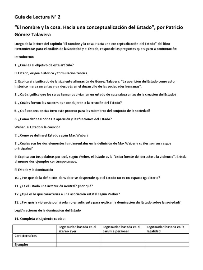 Guia de Lectura 2 Responder | PDF