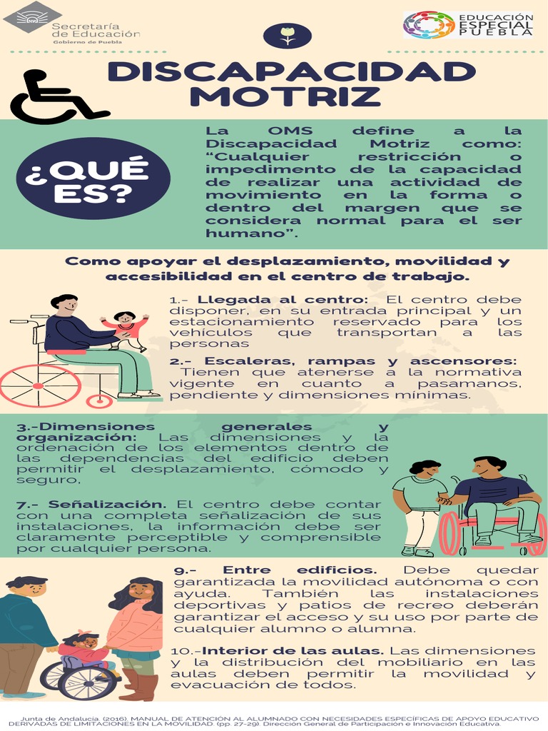 Infografia 1. - DISCAPACIDAD MOTRIZ | PDF | Invalidez