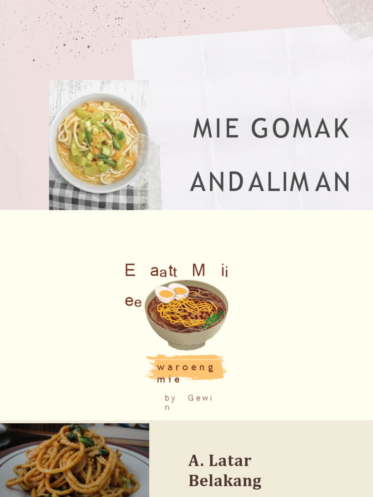 Mie Gomak Andaliman | PDF