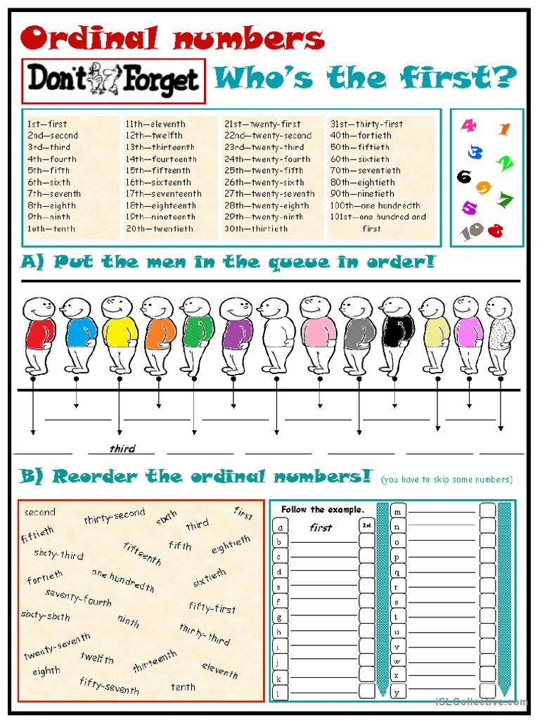 Ordinal Numbers | PDF