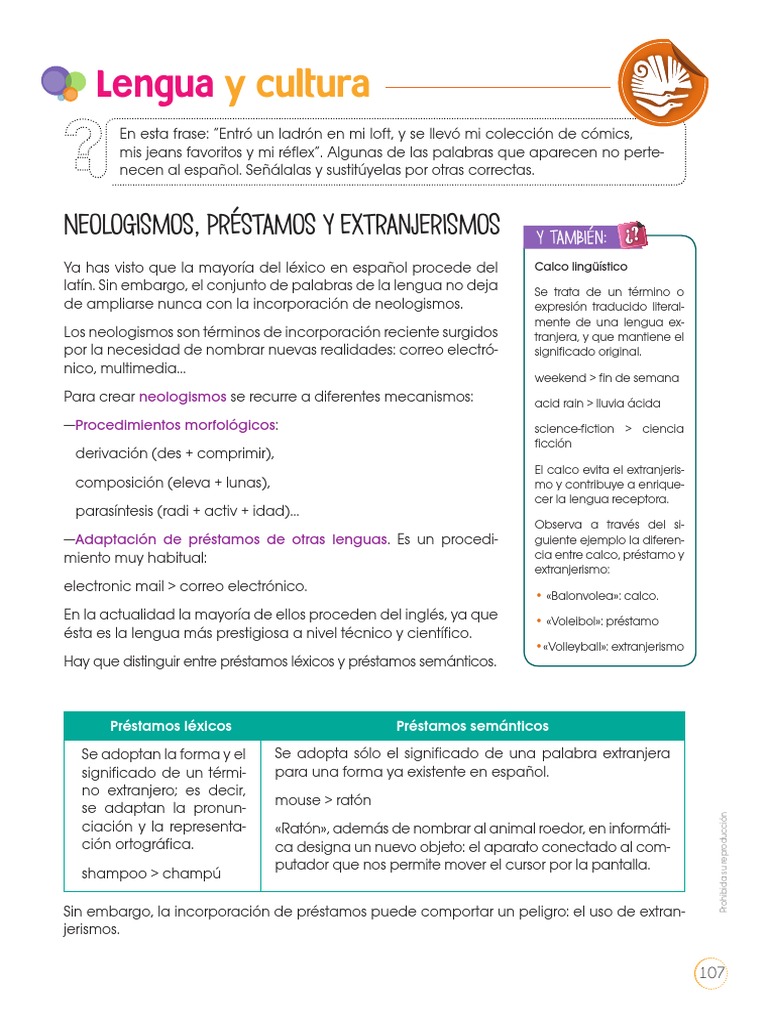Neologismos, Prestamos y Extranjerismos | PDF | Lengua española ... Neologismos, Prestamos y Extranjerismos | PDF | Lengua española ...