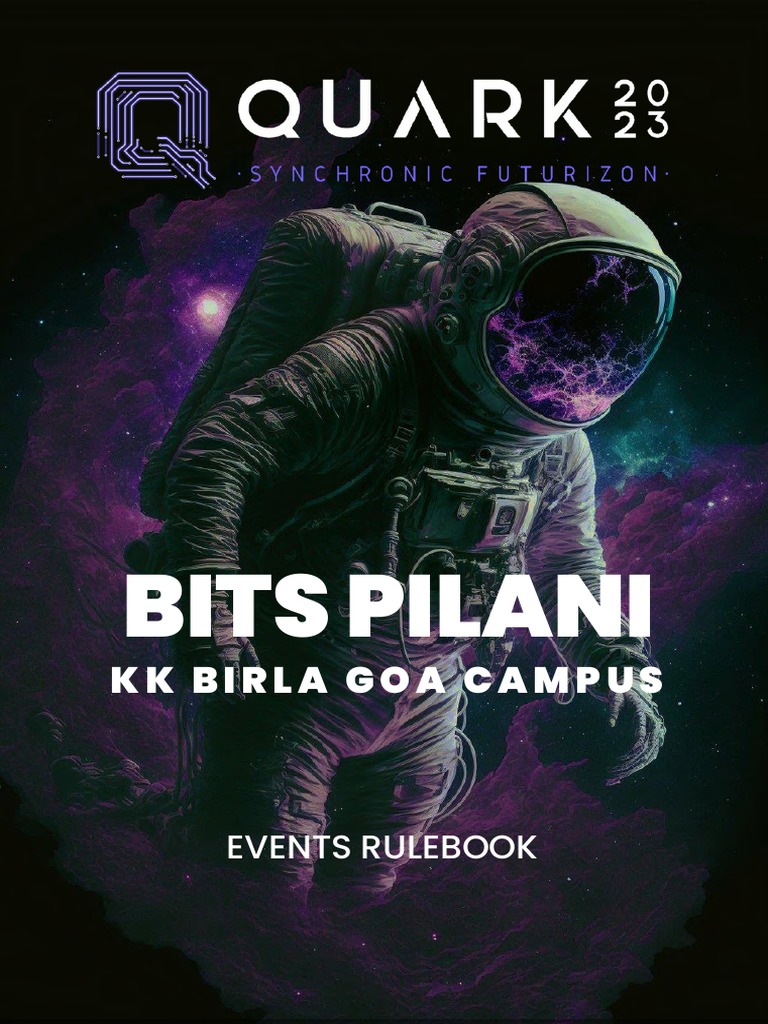 Quark'23 Rulebook | PDF | Remote Control | Startup Company