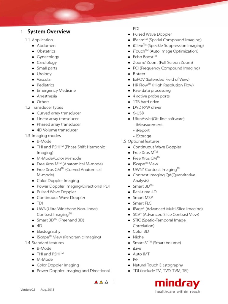 DC-8 Exp Release 1.0 Spec | PDF | Medical Ultrasound | Liver