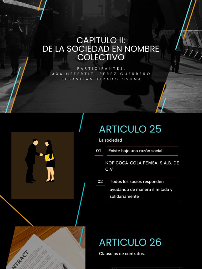 Sociedades en Nombre Colectivo. | PDF