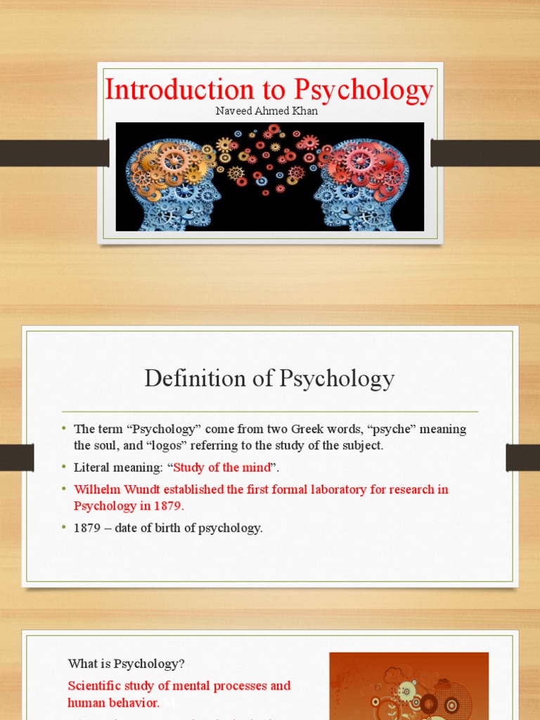 Introduction To Psychology An Overview | PDF | Psychology | Psychiatry