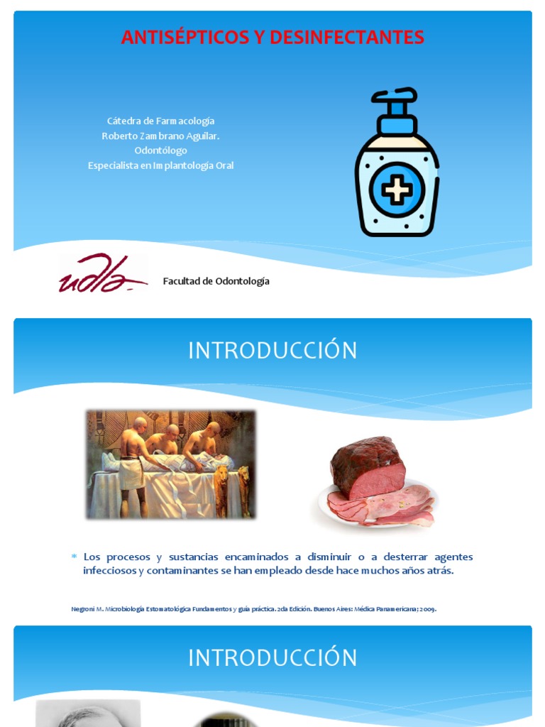 Antisépticos y Desinfectantes | PDF | Antimicrobiano | Microbiología