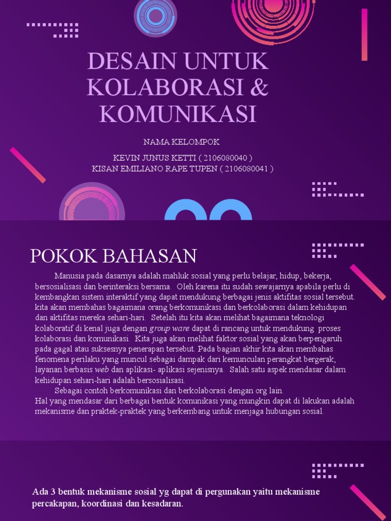Desain Untuk Kolaborasi & Komunikasi | PDF