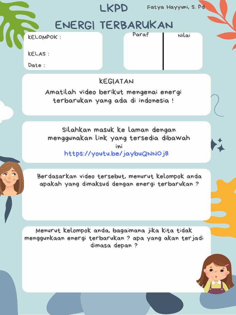 LKPD Energi Terbarukan | PDF
