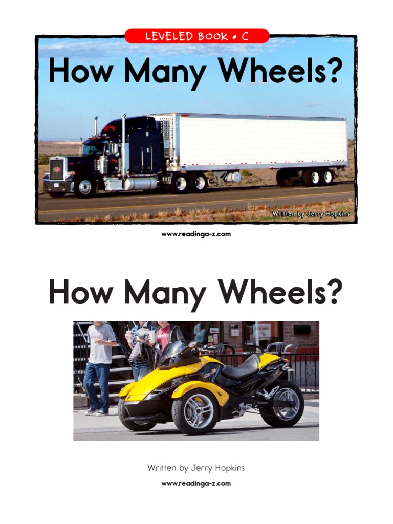 RAZ-C-How Many Wheels | PDF | Reading (Process) | Literacy