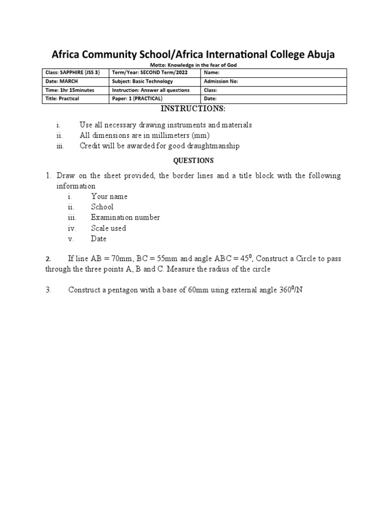 2022&2023 Jss 3 Btech Pract (2nd Term) | PDF 2022&2023 Jss 3 Btech Pract (2nd Term) | PDF