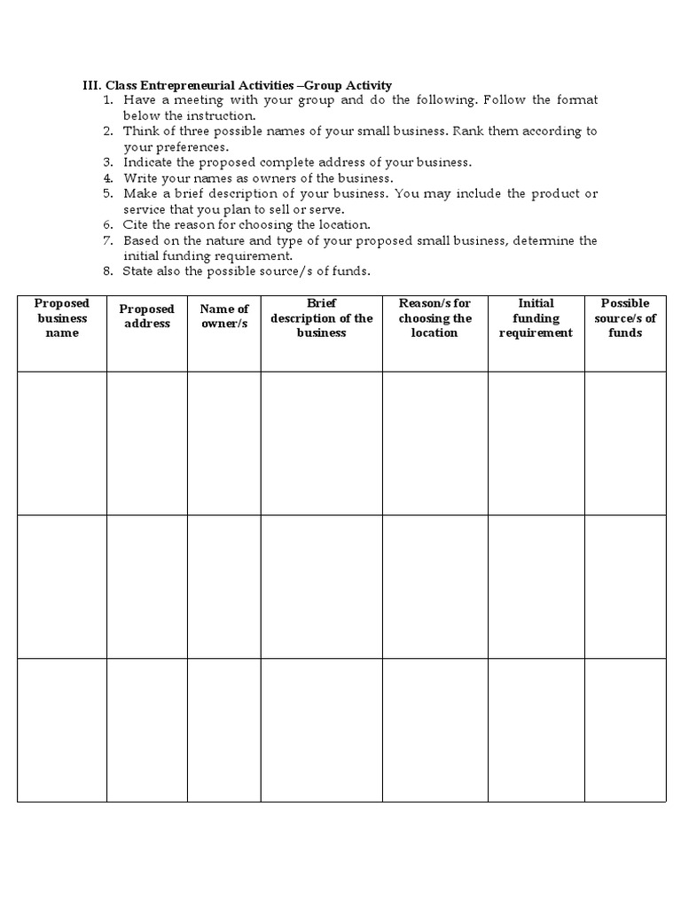 Chapter 6 - Activity | PDF
