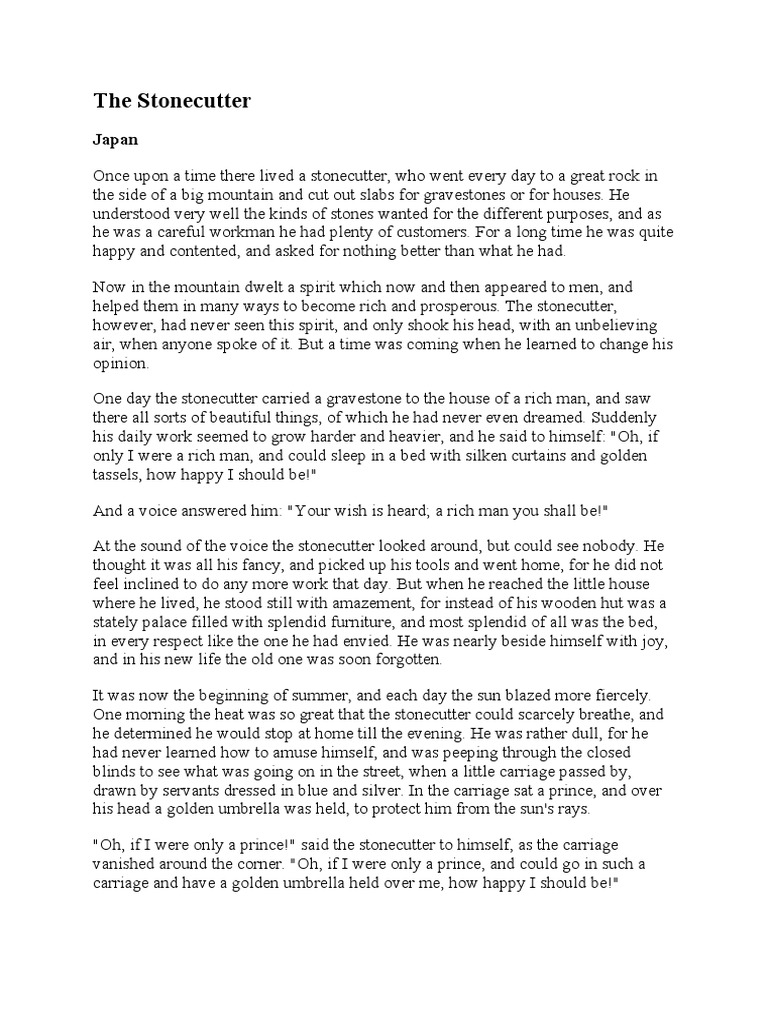 The Stonecutter | PDF