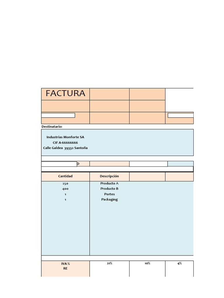 Factura Tarea | PDF | Factura | Contabilidad