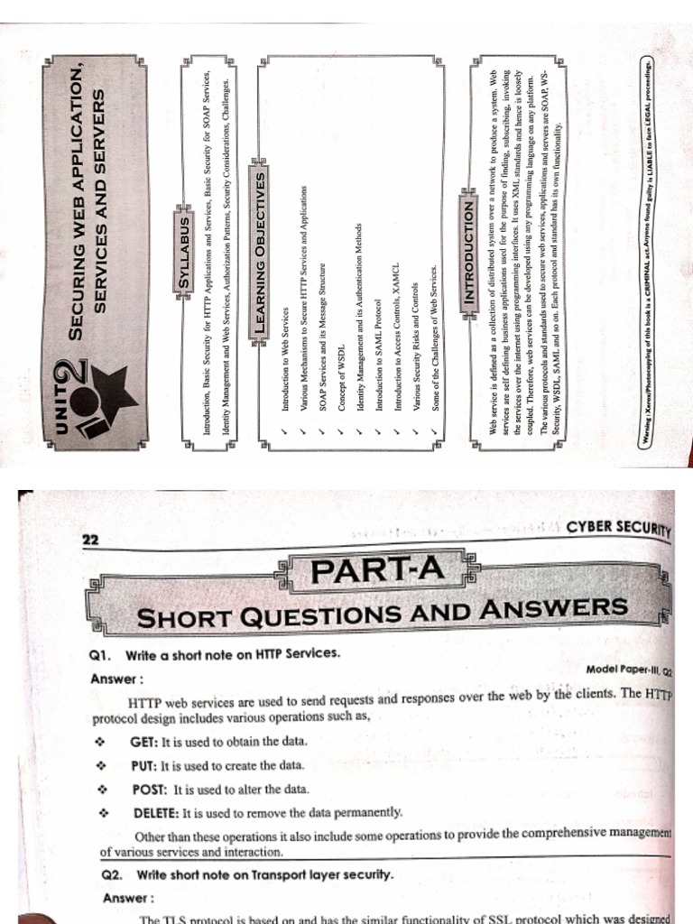 Cyber Security Unit - 2 | PDF
