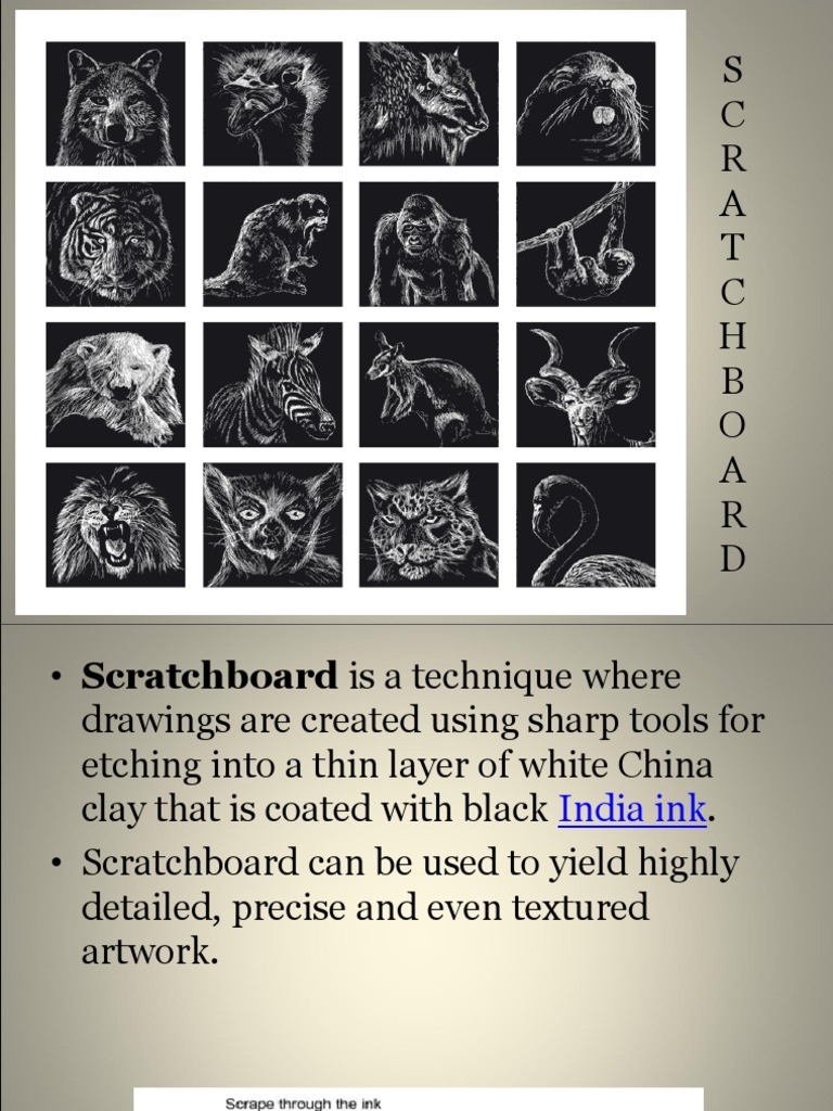 Scratchboard Sobre | PDF | Drawing | Artistic Techniques
