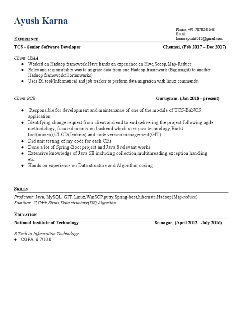 Shubham Goyal Resume | PDF
