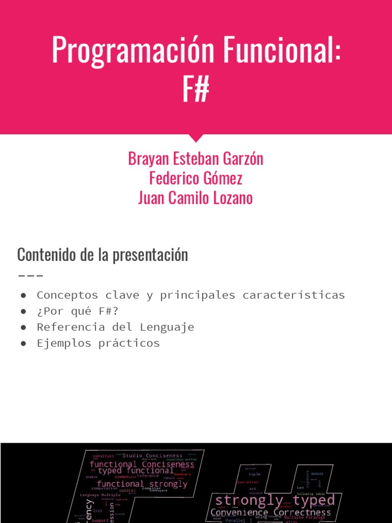 Fsharp | PDF | Lenguaje de programación | Programacion Funcional