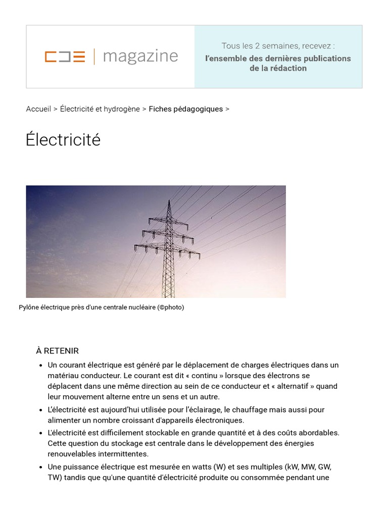 Tout Savoir Sur L'électricité - Explications Techniques, Usages Et ...