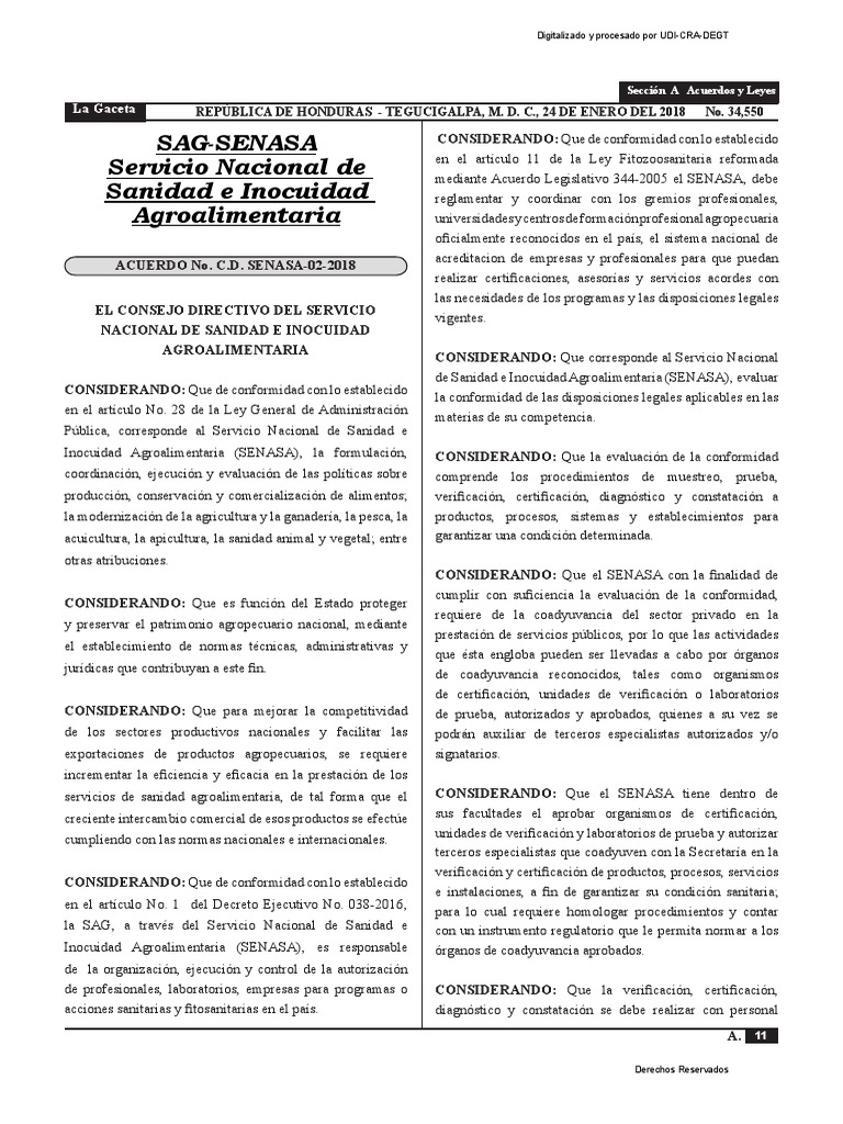 Hon 177513 | PDF | Regulación | Agronomía
