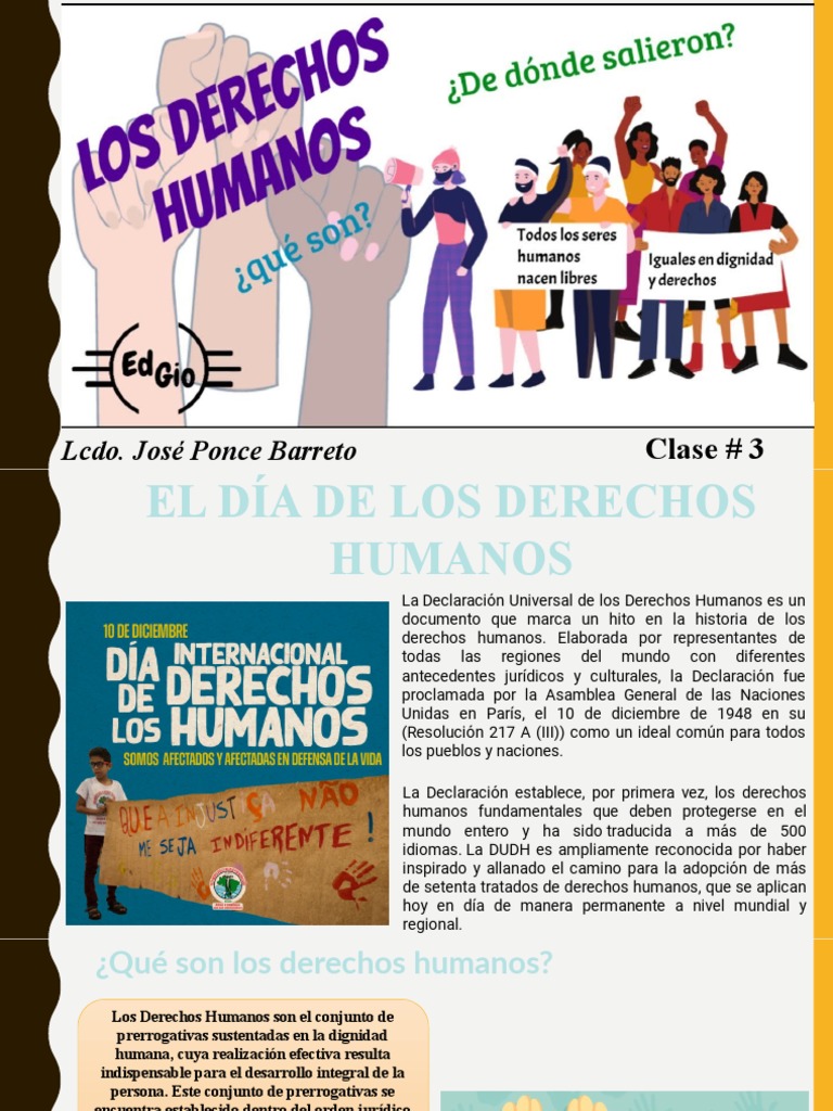 Día de los Derechos Humanos: Fundamentos | PDF | Derechos humanos ...