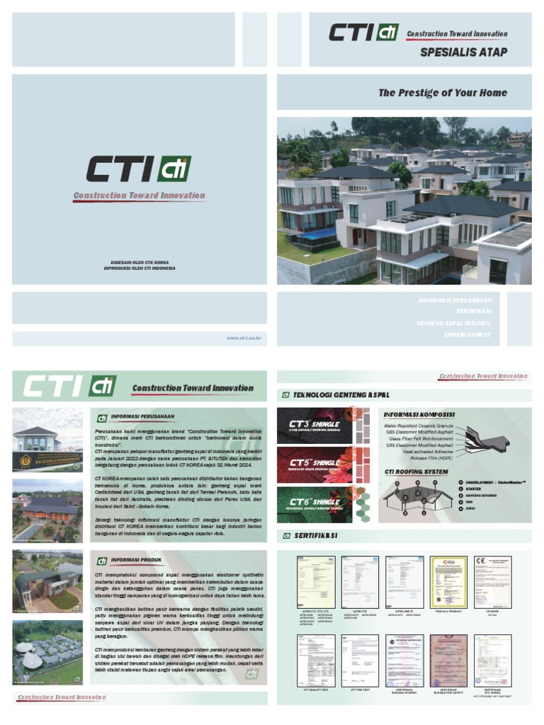 CTI Brochure Shingle (IDN) - Indobitumen | PDF