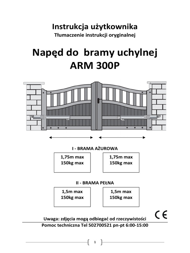 Instrukcja Arm 300P | PDF