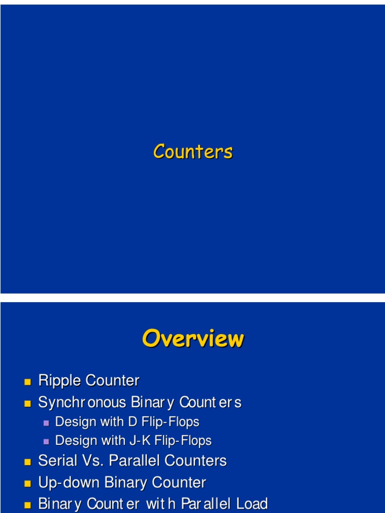 13 - Counters | PDF | Electronic Design | Electronic Circuits