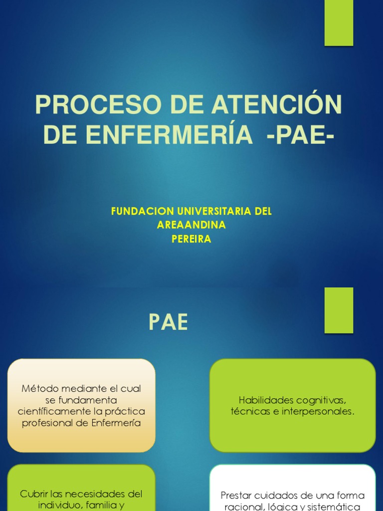 Pae Actual | PDF | Enfermería | Diagnostico medico