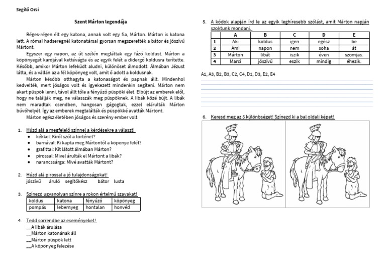Szent Márton Legendája | PDF