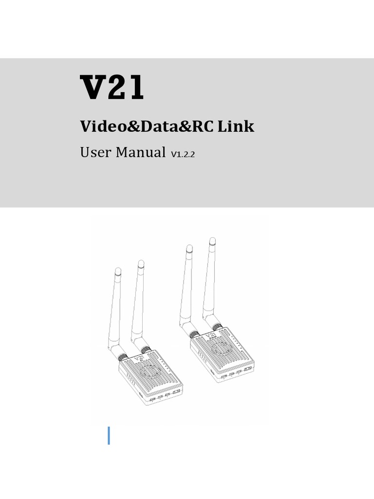 V21 User Manual: RC Link Setup Guide | PDF | Computer Network | Ip Address