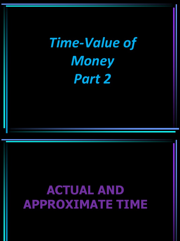 Lesson 1.4 Time Value of MOney Part 2 | PDF | Loans | Interest