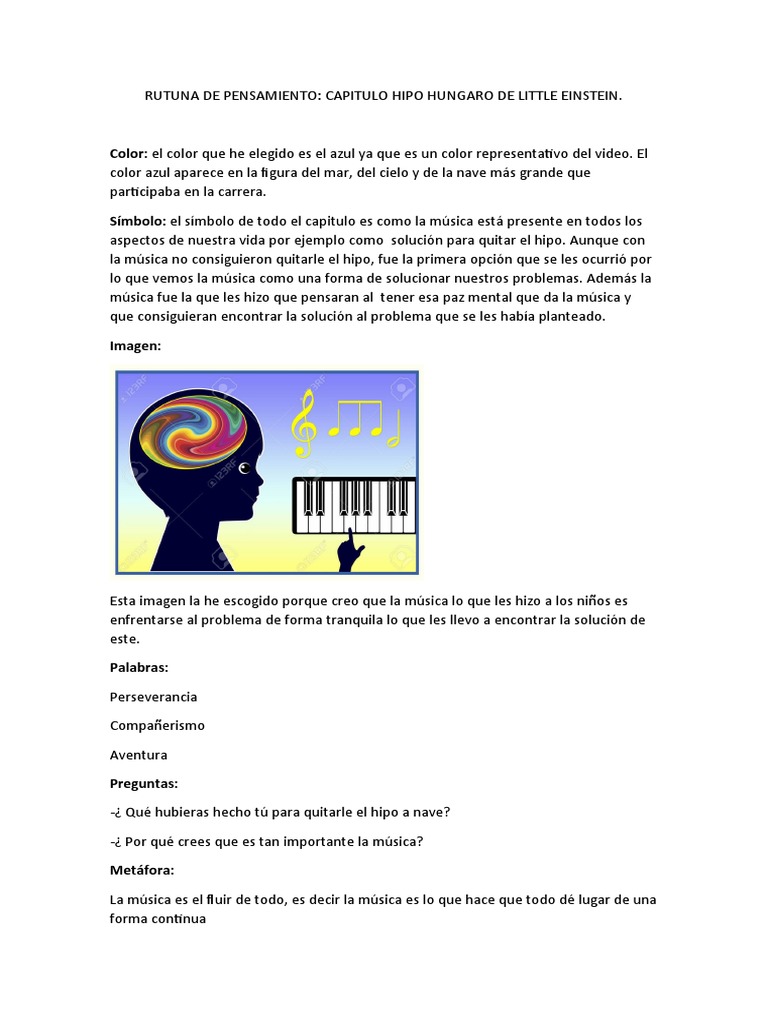 Rutina de Pensamiento | PDF