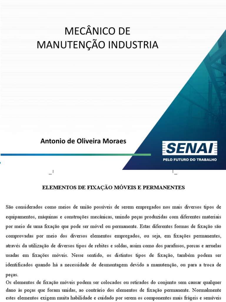 Padrao - Senai Elem de Maq | PDF | Parafuso | Atrito