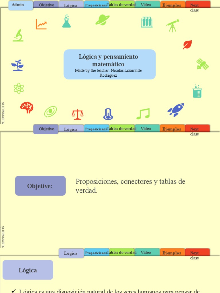 Lógica proposicional: Proposiciones, conectores lógicos y tablas de ...